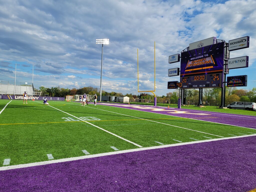 UAlbany Football: Jared Verse attends spring game as defense dazzles
